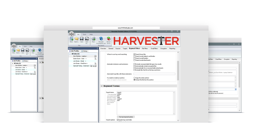 Pinpoint Labs Harvester Software - eDiscovery Software | eDiscovery ...